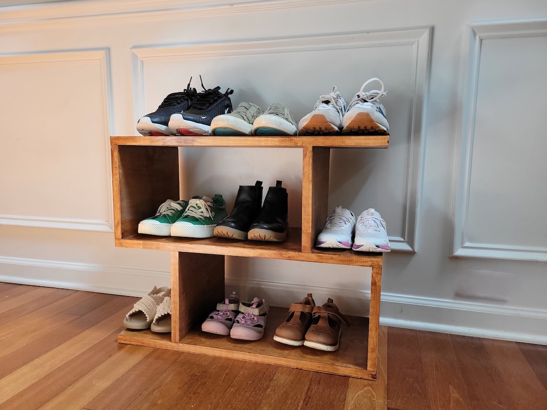 Handmade Unique Shoe Rack - Ships Fully Assembled! - Etsy