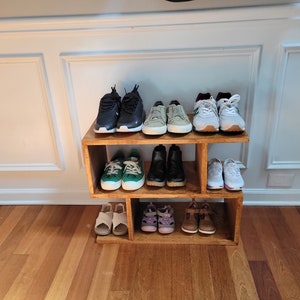 Handmade Unique Shoe Rack - Ships Fully Assembled! - Etsy