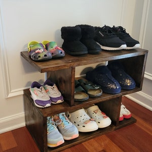 Handmade Unique Shoe Rack - Ships Fully Assembled! - Etsy