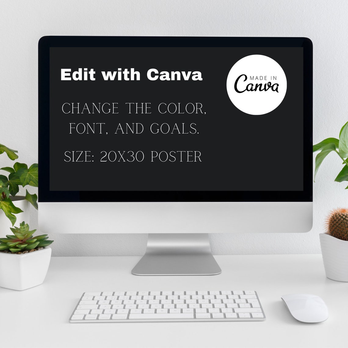 2024 Goal Checklist L Goal Check List Download L Men's Office Poster L ...