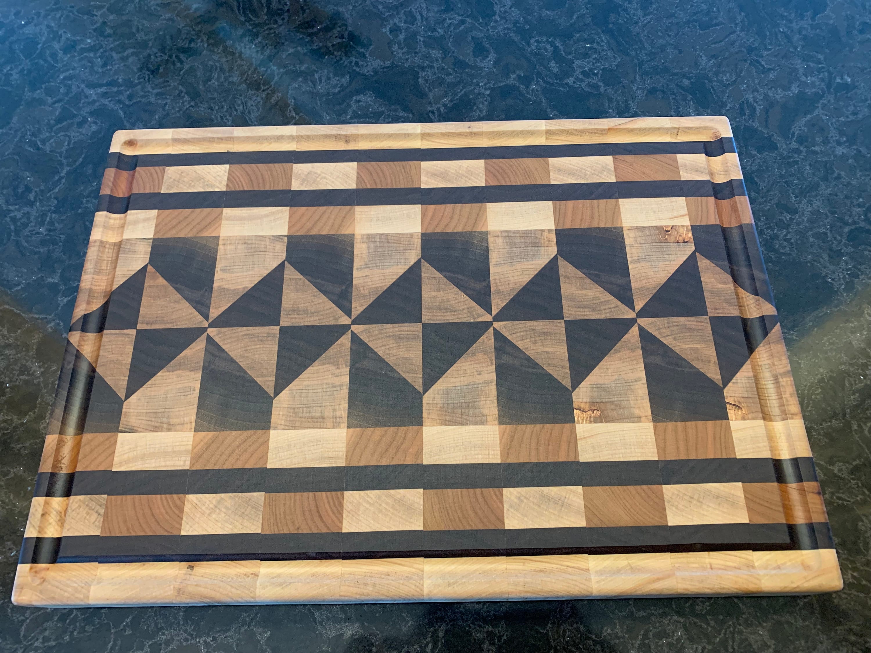 Diamond Pattern End Grain Cutting Board - Etsy