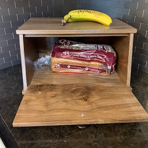 Black Walnut Bread Box - Etsy