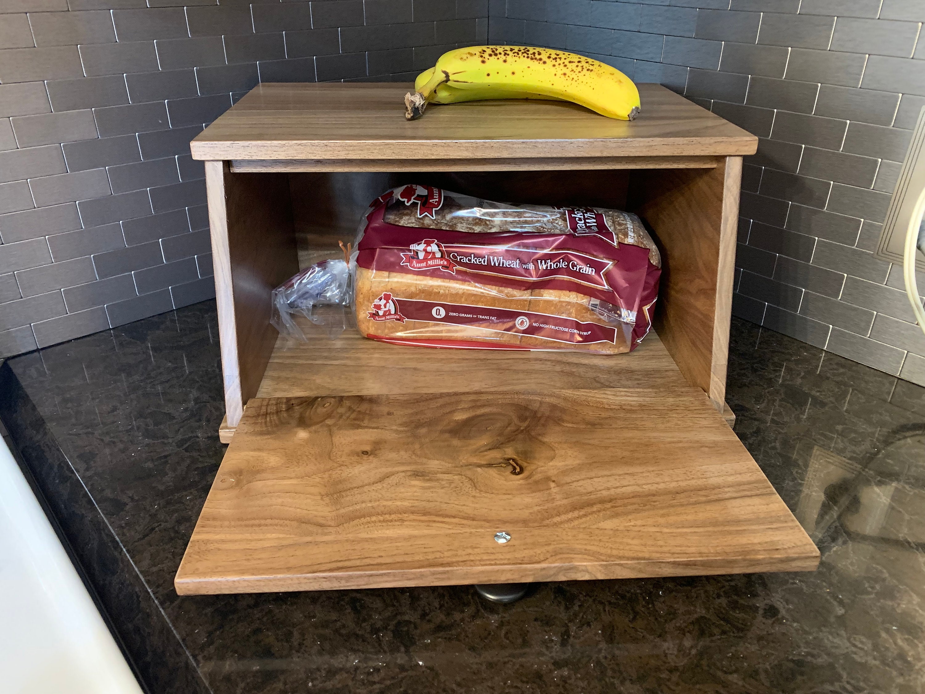 Black Walnut Bread Box - Etsy