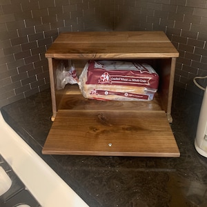 Black Walnut Bread Box - Etsy