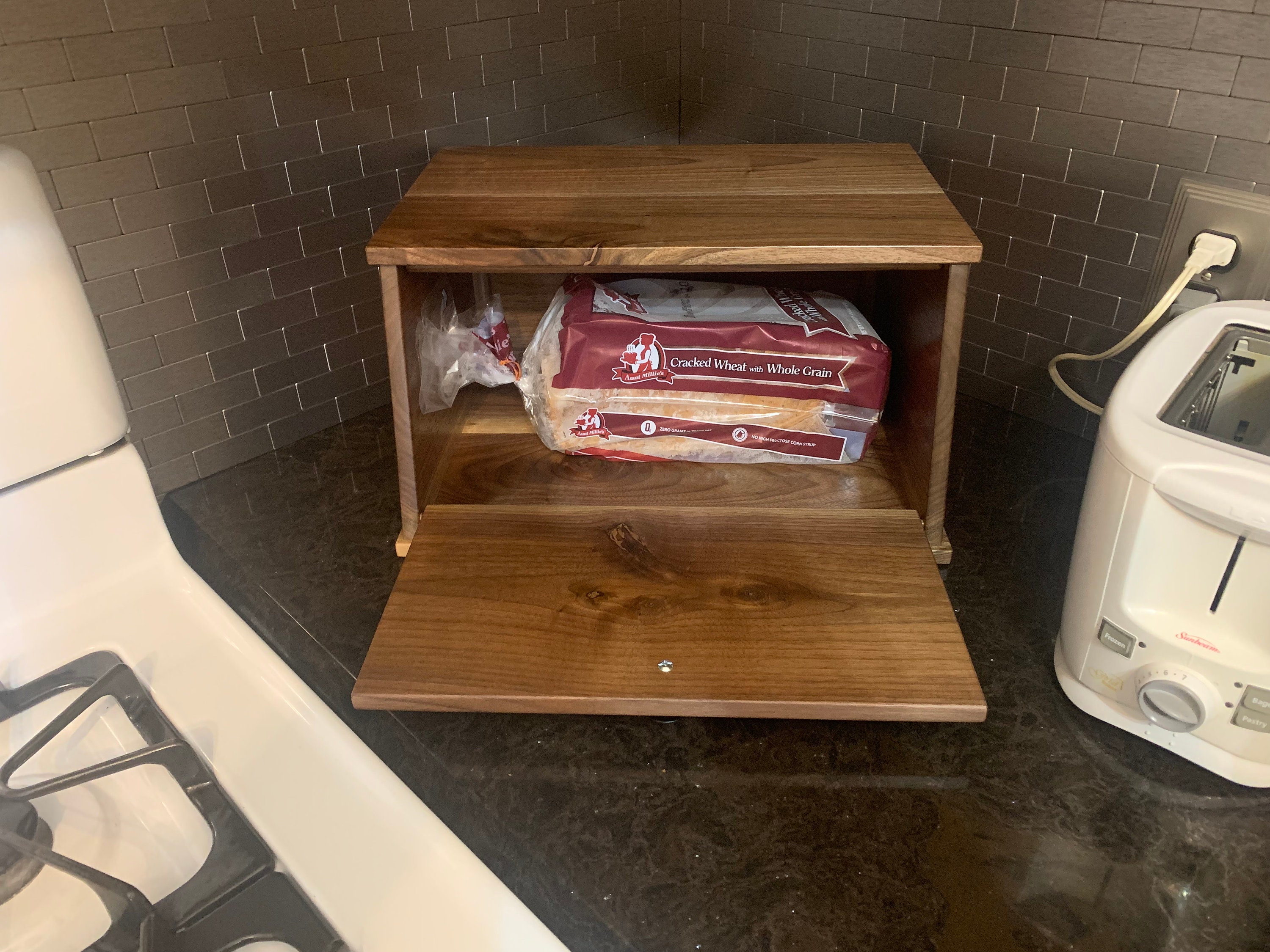 Black Walnut Bread Box - Etsy