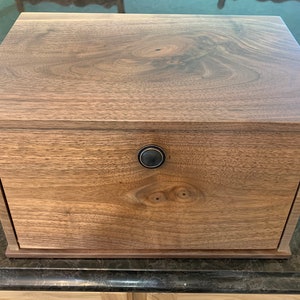 Black Walnut Bread Box - Etsy