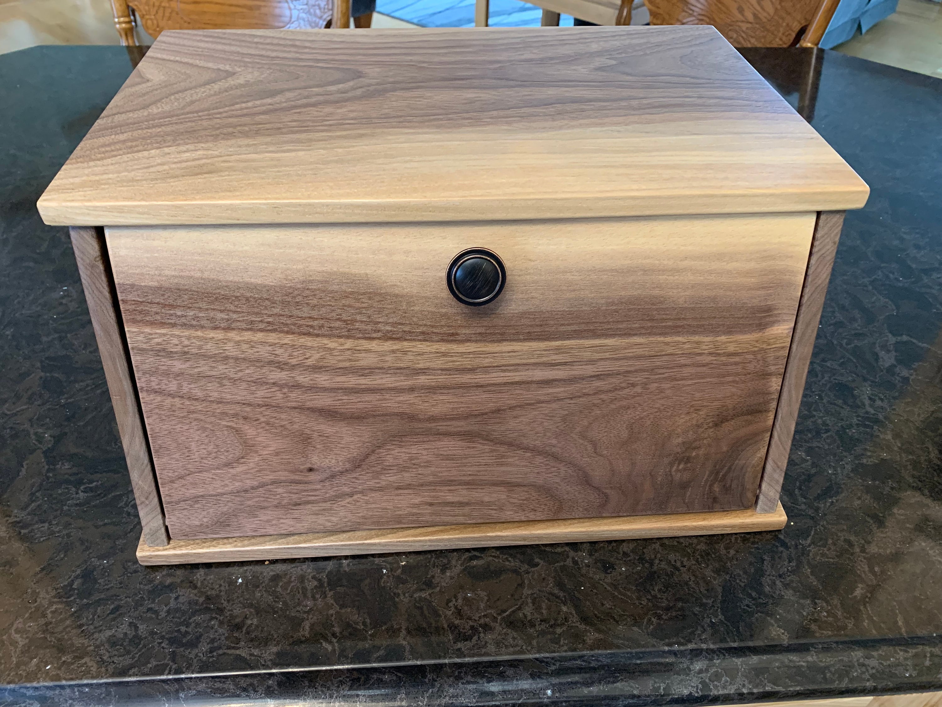 Black Walnut Bread Box - Etsy