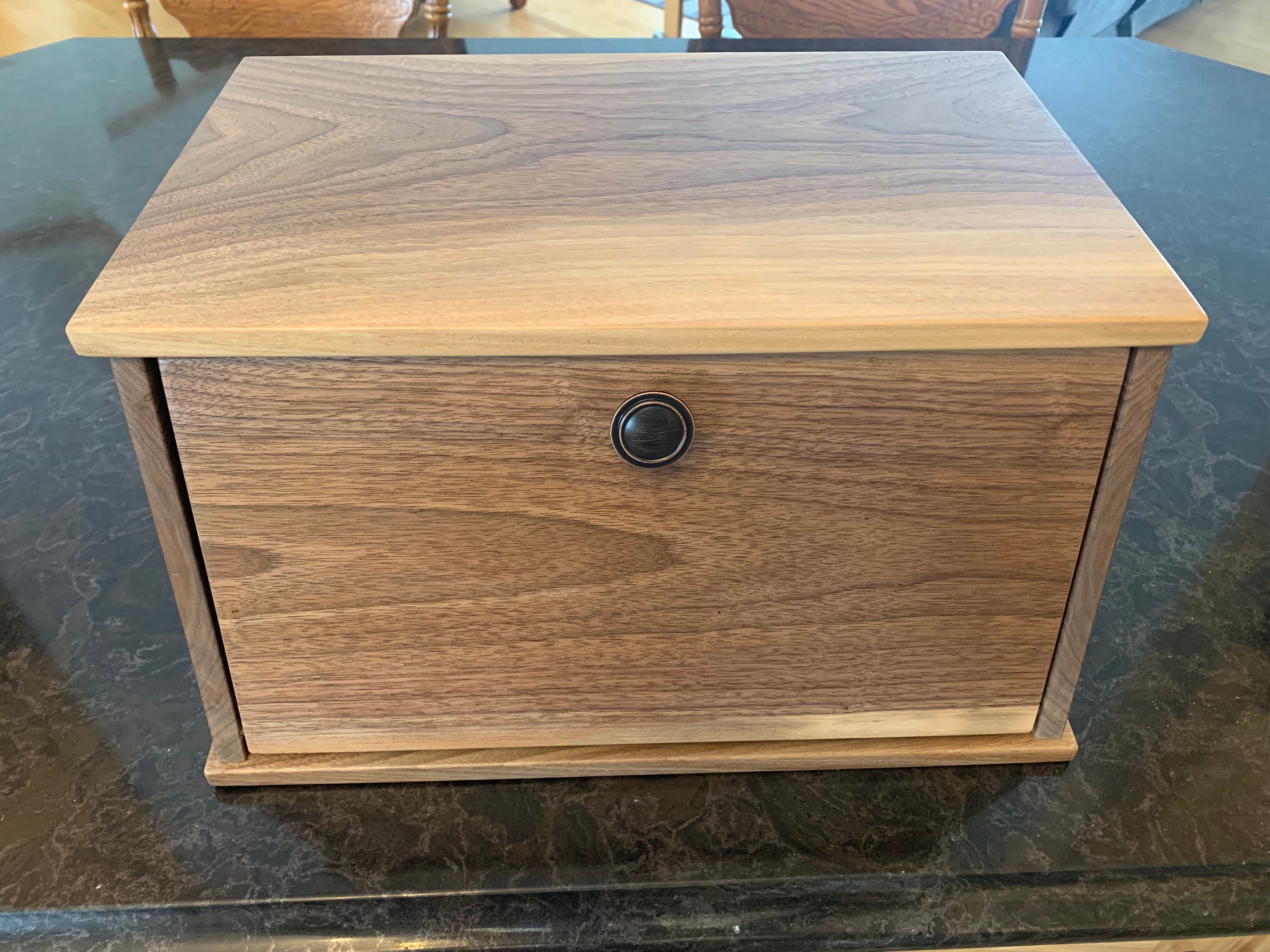 Black Walnut Bread Box - Etsy