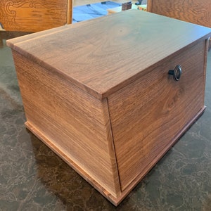 Black Walnut Bread Box - Etsy