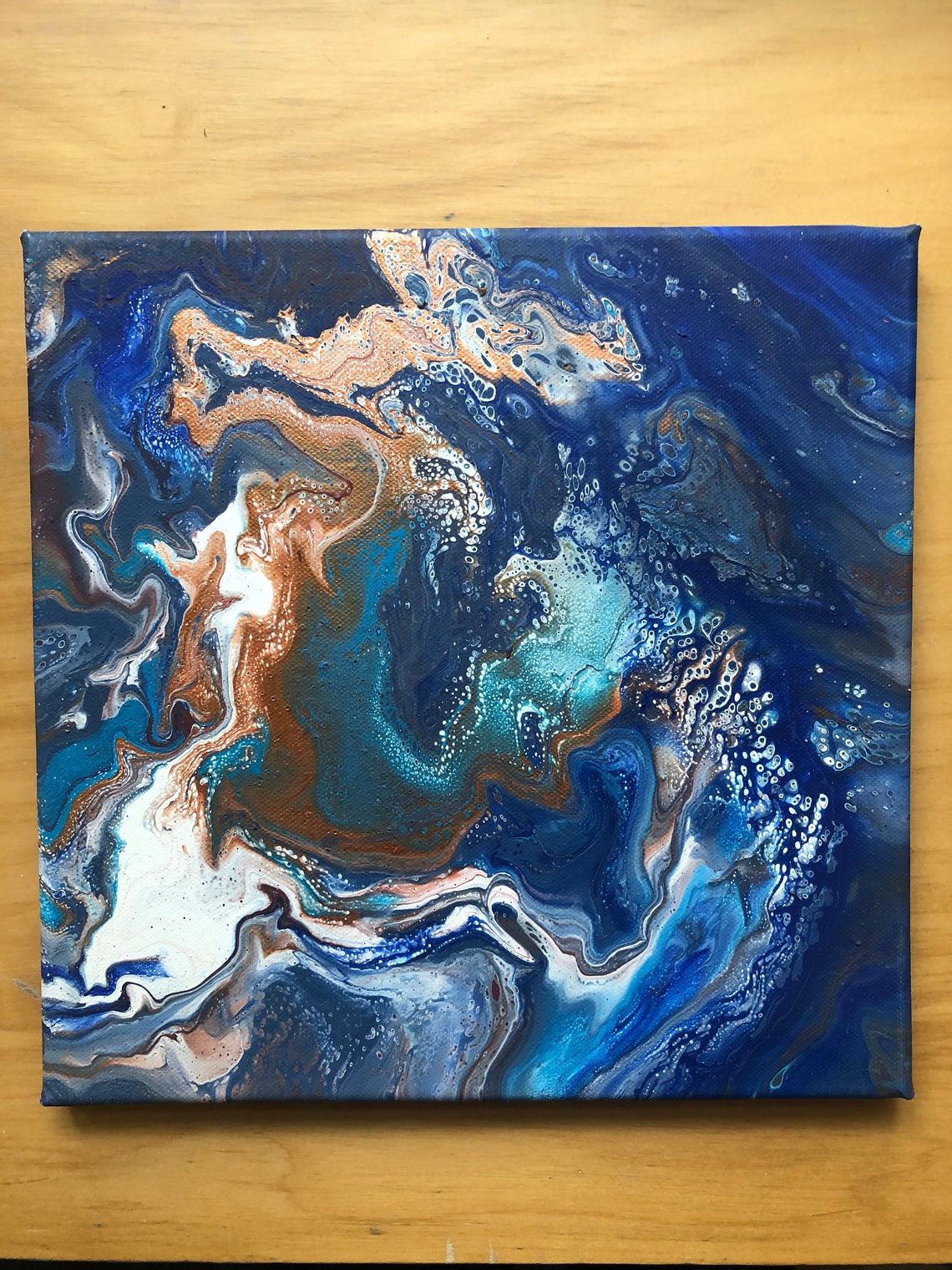 Acrylic Pouring Blue - Etsy