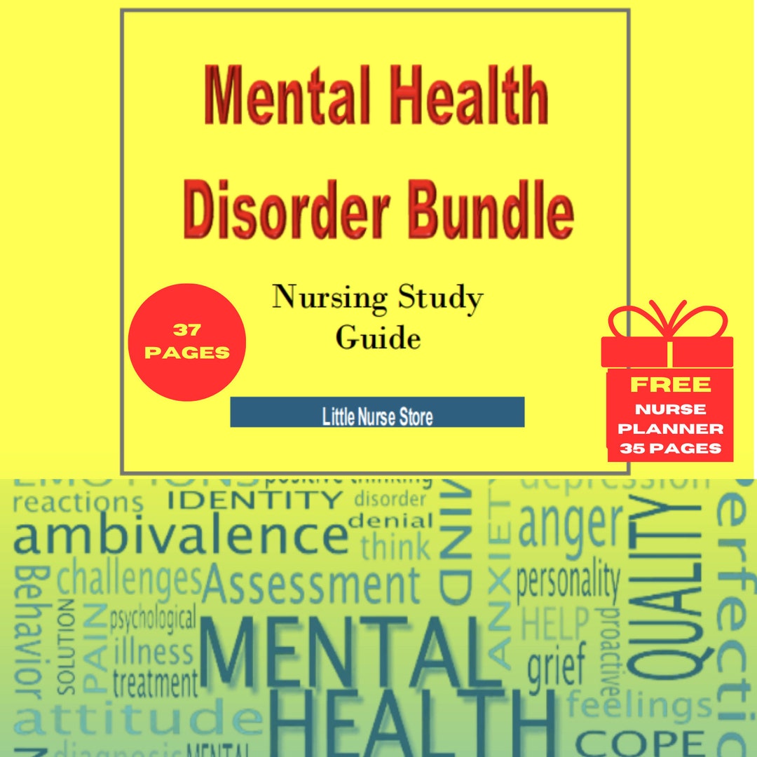 The Ultimate Mental Health Disorder Bundle Nursing Study Notes Digital ...