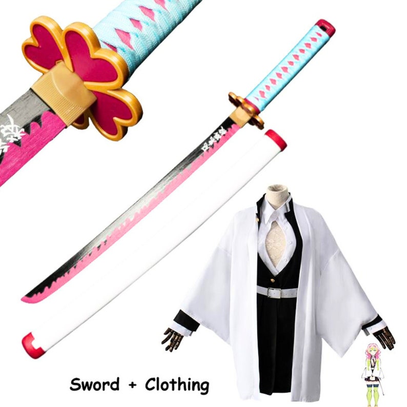 Demon Slayer 80cm Sword With Cosplay Suits Tanjirou, Zenitsu, Kanroji ...