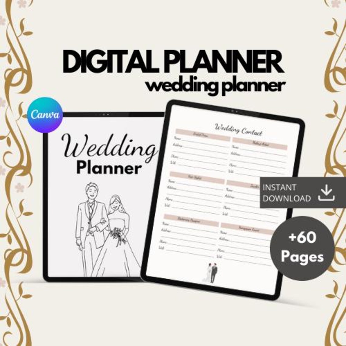 Ultimate Wedding Planner | Digital and Printable Wedding Organizer With ...