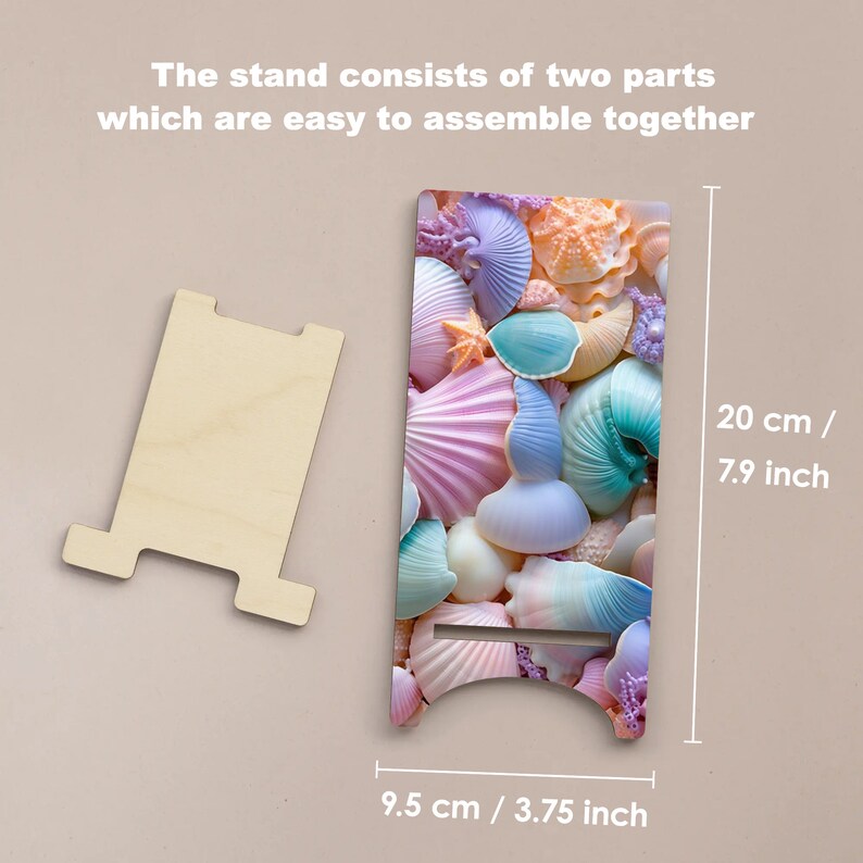 Tropical Hawaii Wood Phone Stand, Coastal Aesthetic Holder for iPhone ...