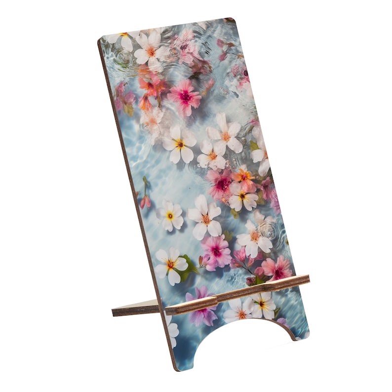 Tropical Hawaii Wood Phone Stand, Coastal Aesthetic Holder for iPhone ...