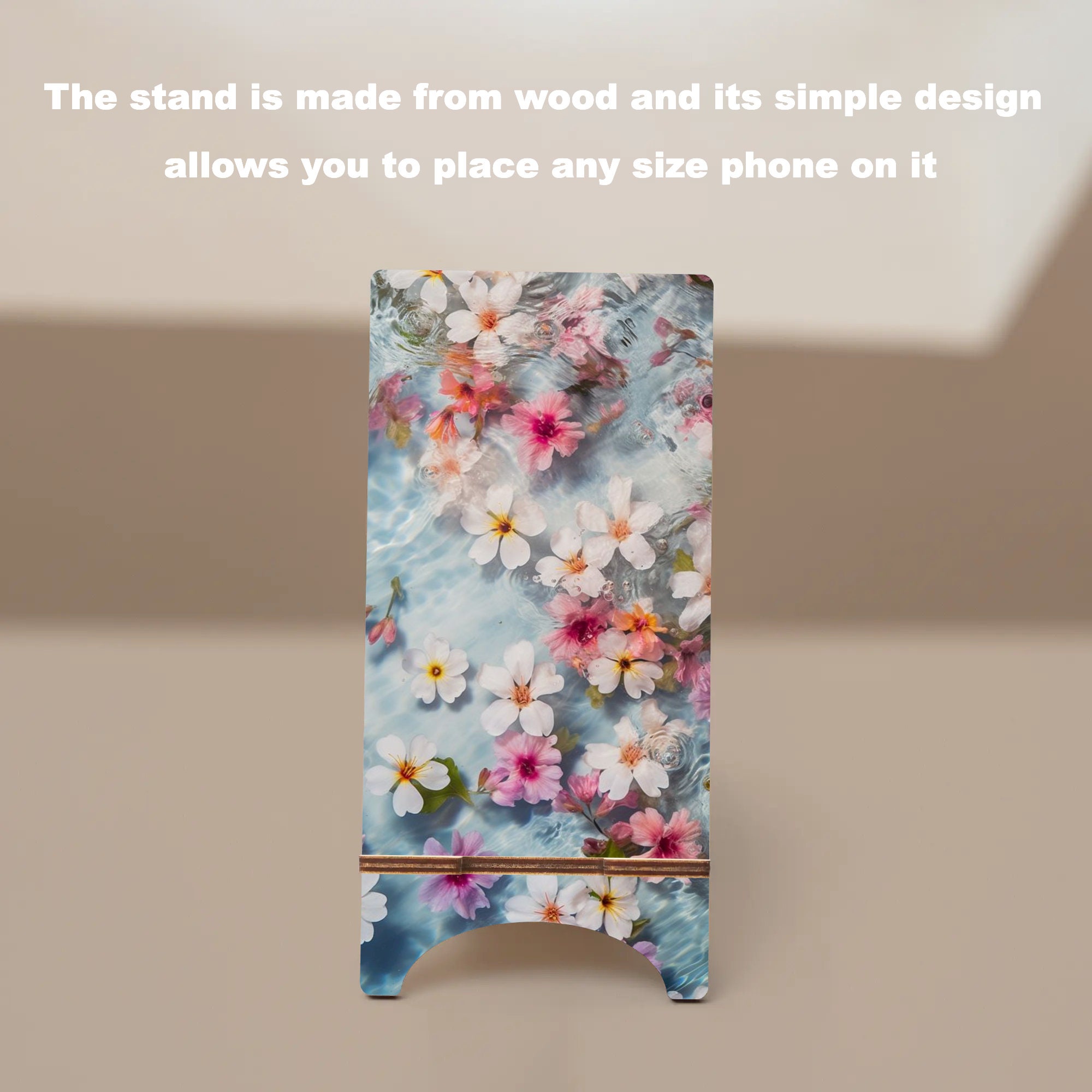 Tropical Hawaii Wood Phone Stand, Coastal Aesthetic Holder for iPhone ...