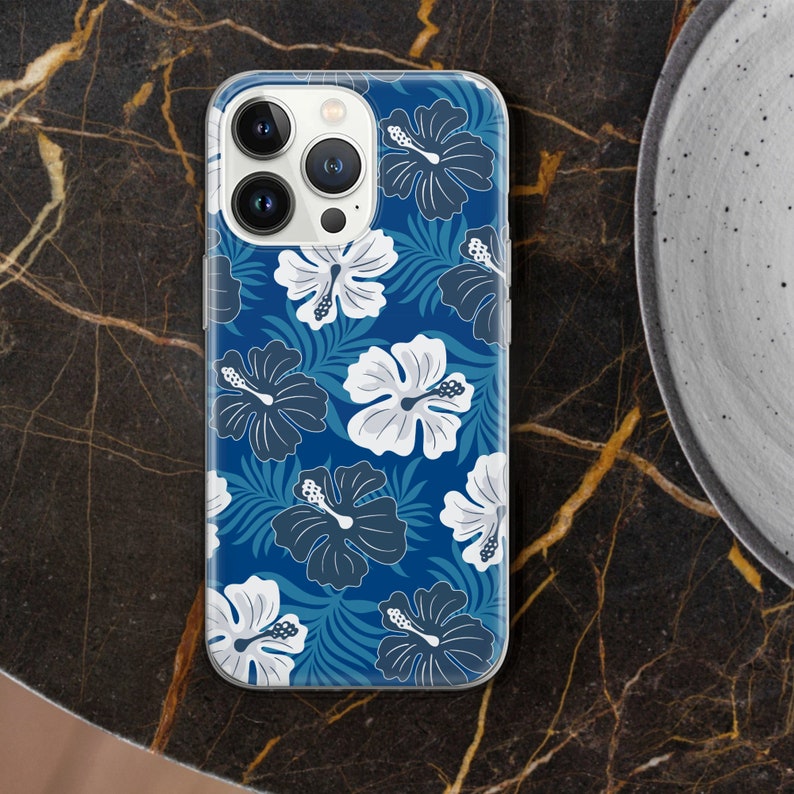 Hibiscus Flower Phone Case Tropical Hawaii Cover for iPhone 15 14 13 12 ...