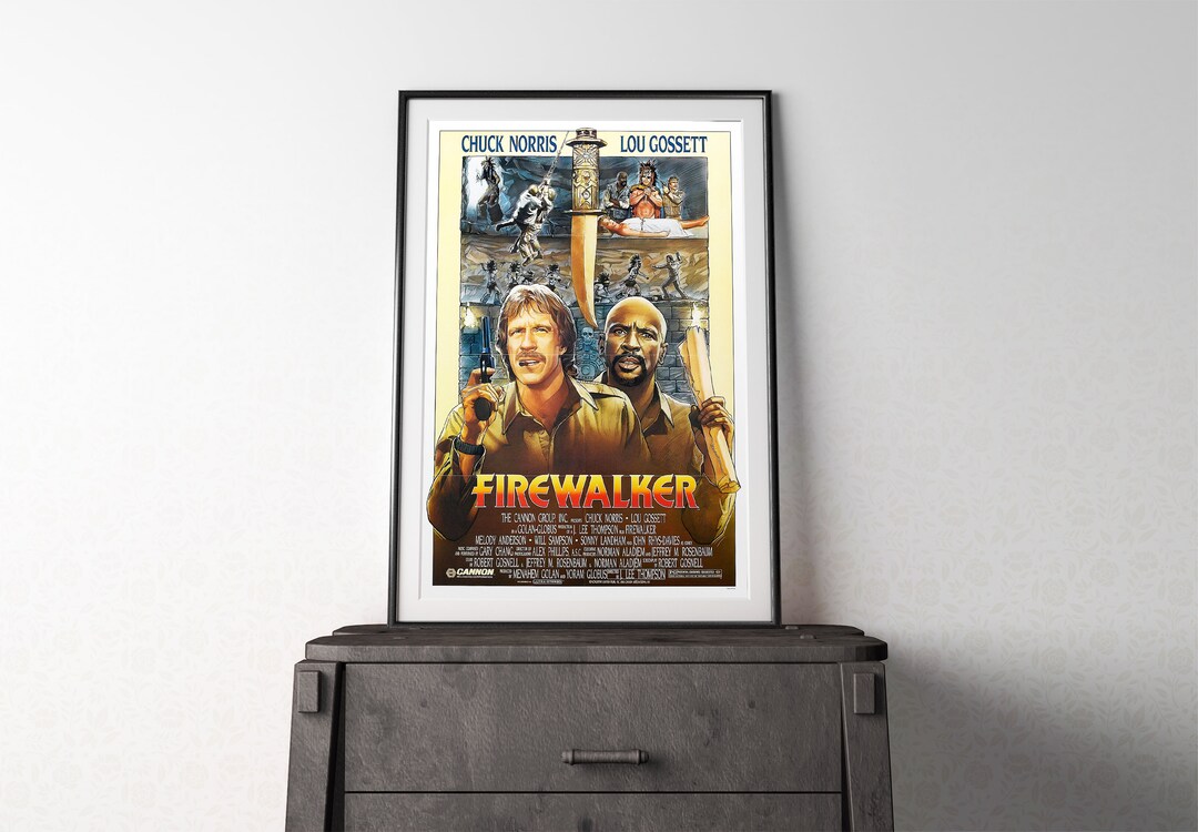 Chuck Norris Firewalker V1 Movie Poster Printed on Glossy Photo Paper ...