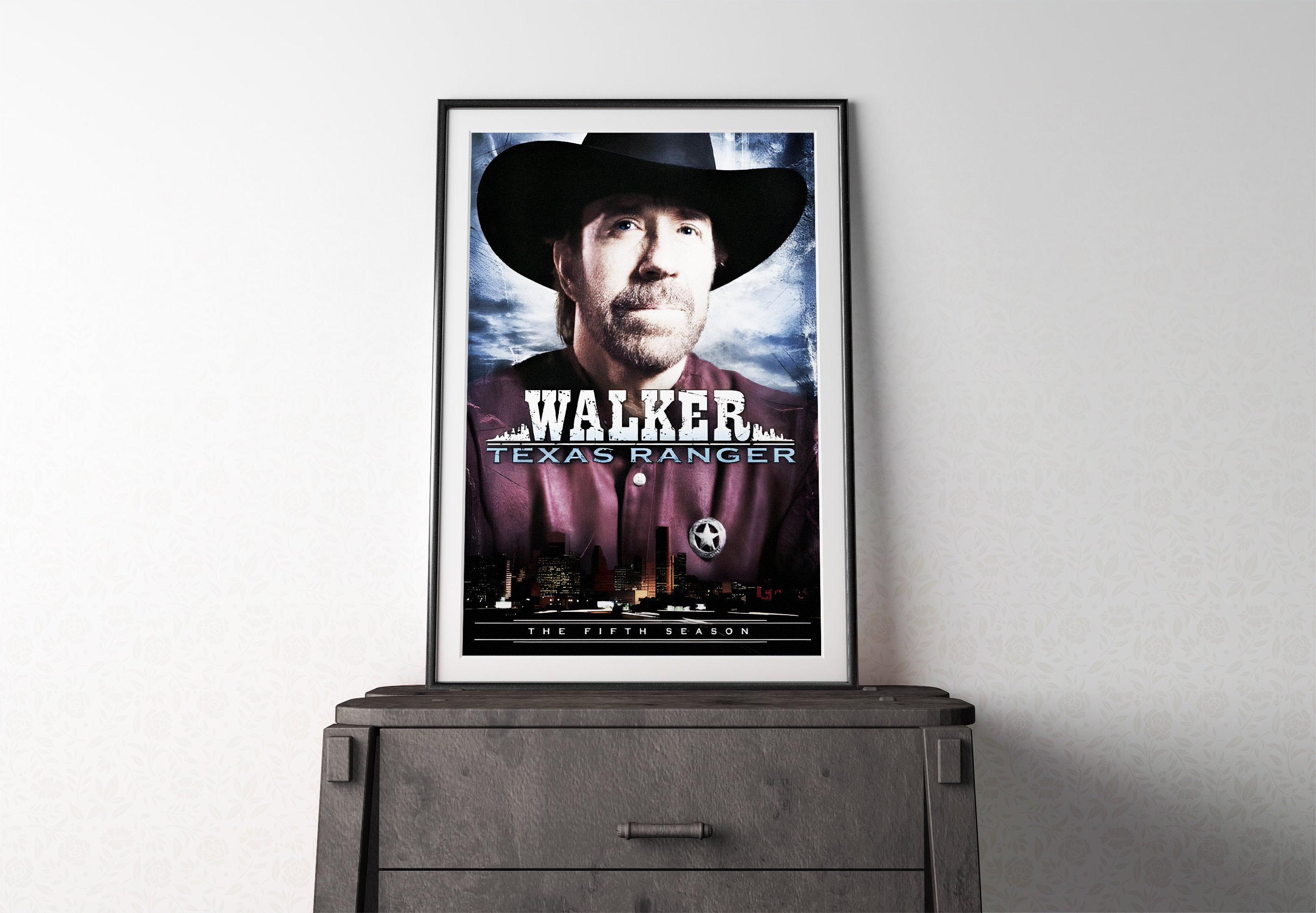 Chuck Norris Texas Ranger V3 Movie Poster Printed on Glossy Photo Paper ...