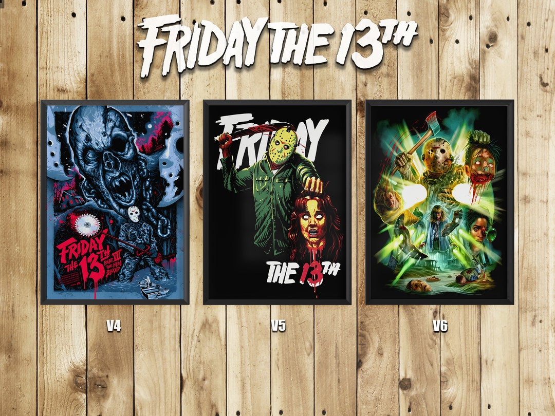 Friday the 13th V4, 5, 6 Movie Poster Printed on Glossy Photo Paper ...