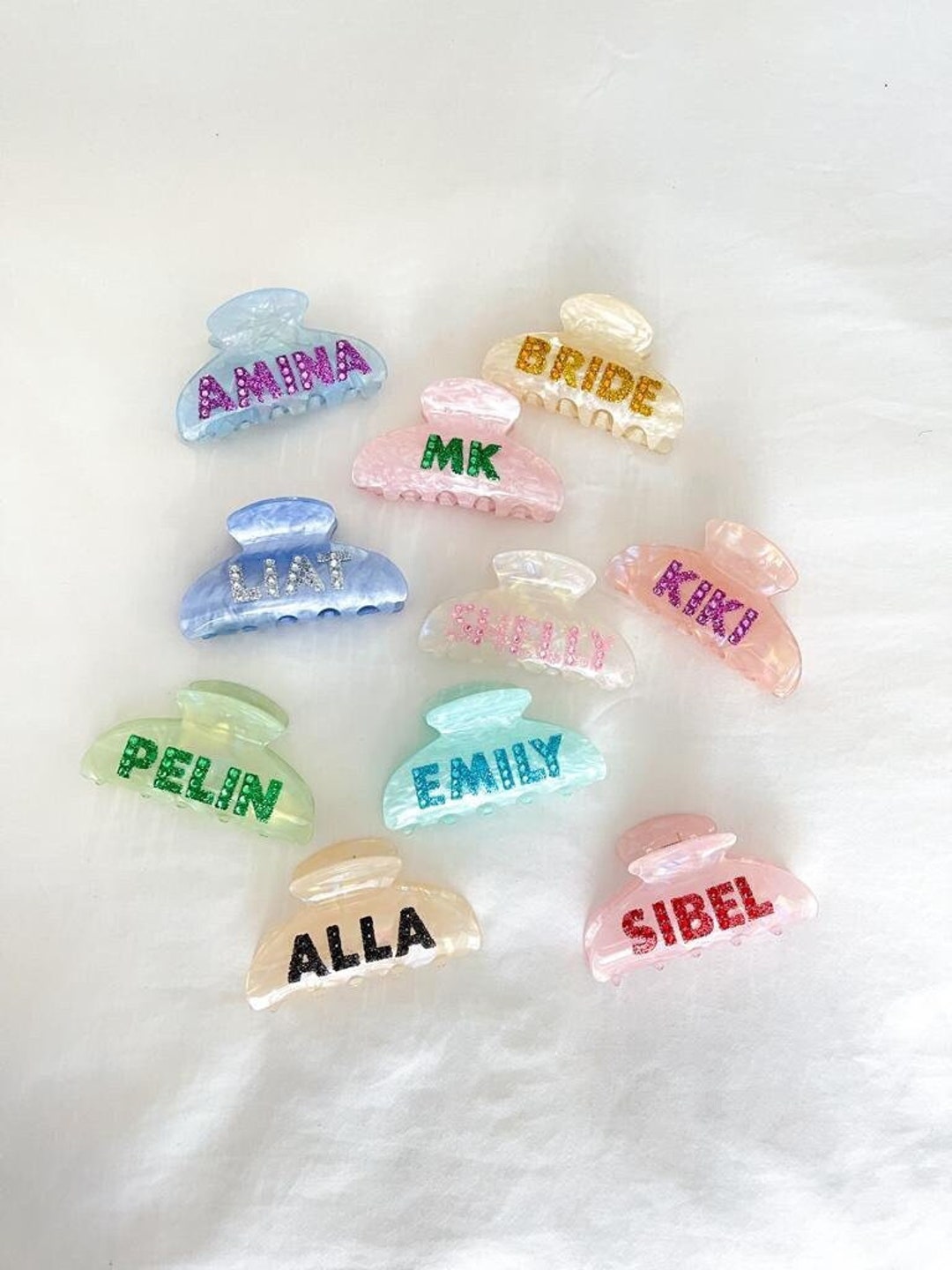 Personalized Hair Clip | Bridesmaid Gift | Hair Accessories for Her ...