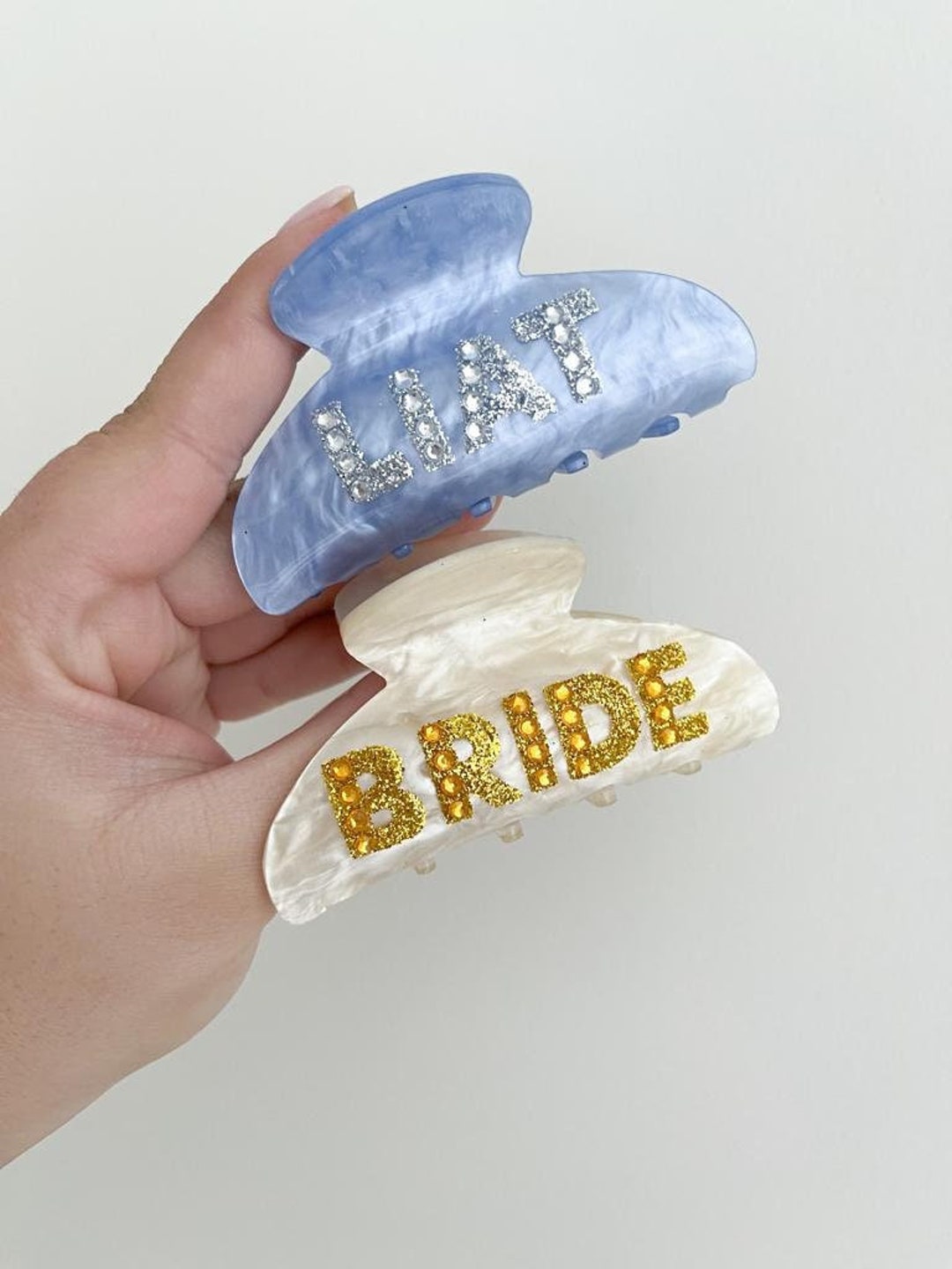 Personalized Hair Clip | Bridesmaid Gift | Hair Accessories for Her ...