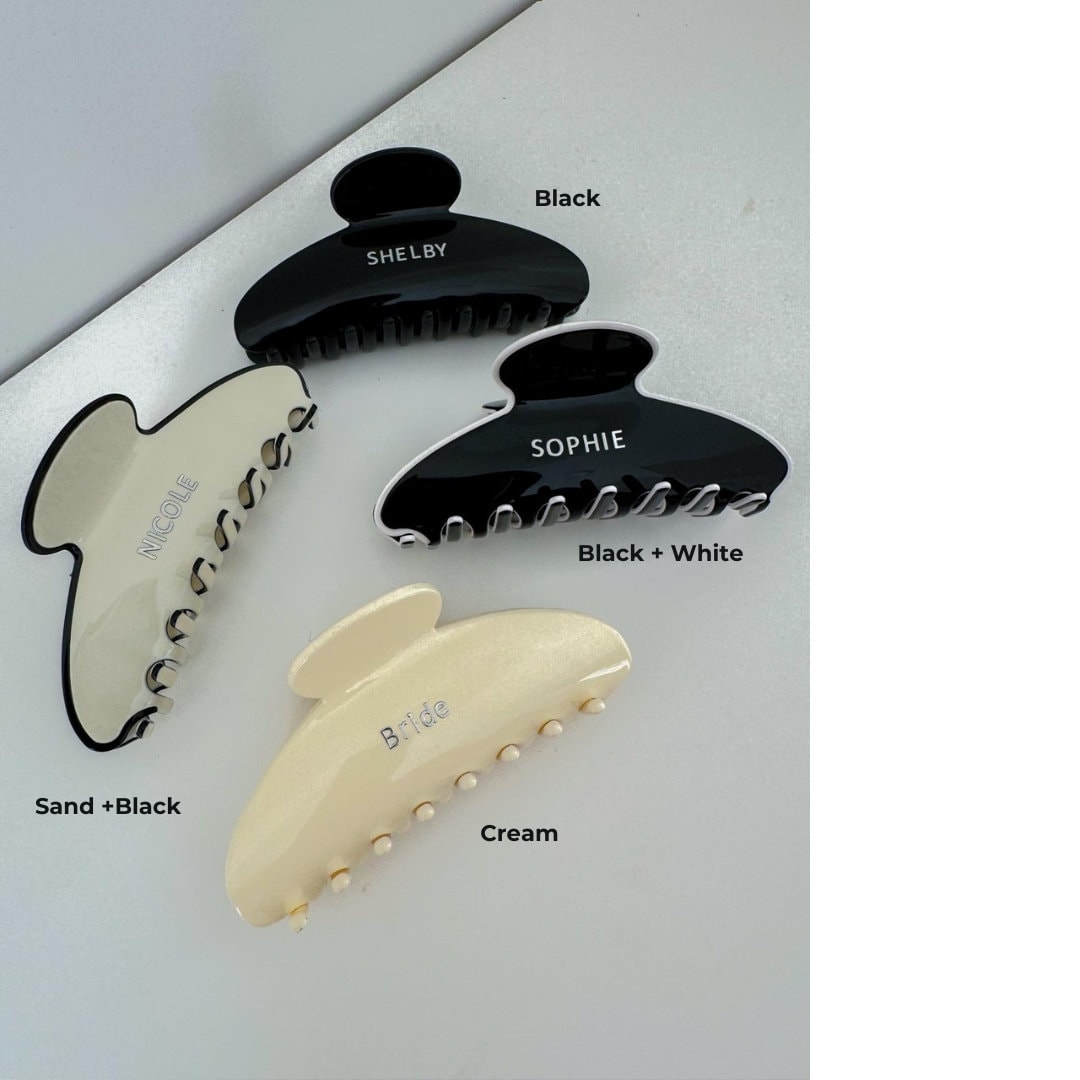 Personalized Hair Clip Bridesmaid Gift Hair Accessories for Her Perfect ...