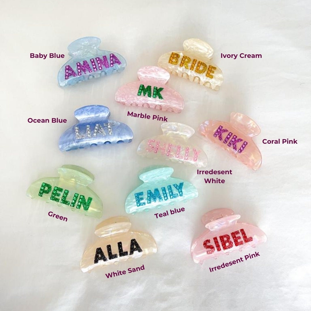 Personalized Hair Clip Bridesmaid Gift Hair Accessories for Her Perfect ...