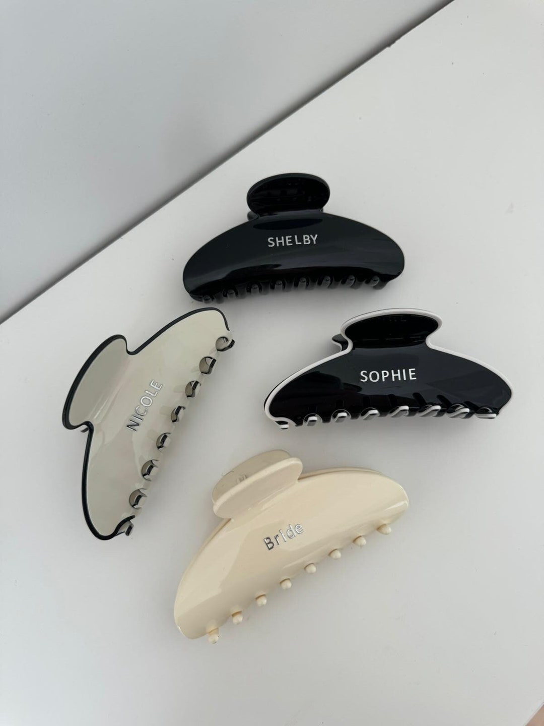 Personalized Hair Clip | Bridesmaid Gift | Hair Accessories for Her ...