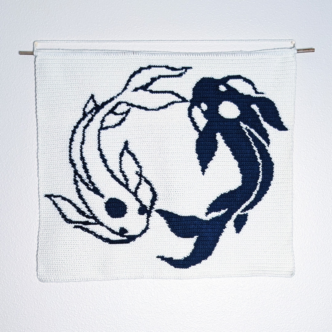 Yin and Yang Fish Tapestry Crochet Pattern - Etsy