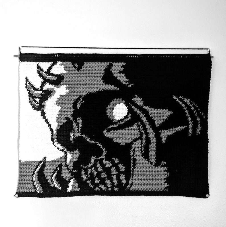 Skull Tapestry Crochet Pattern - Etsy