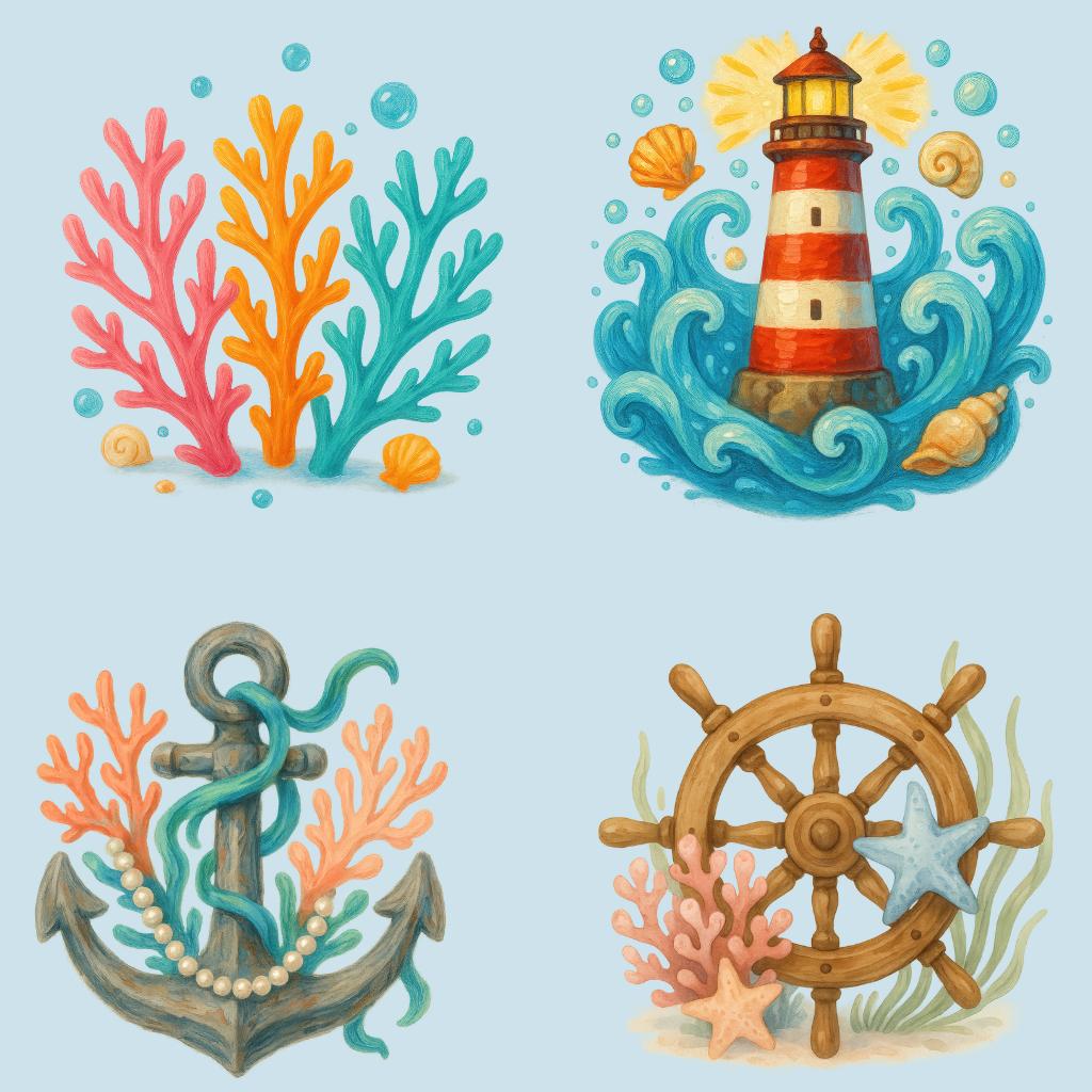 Under the Sea Clipart Bundle, Ocean Animals Pngs (digital Download) - Etsy