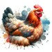 12 Hen Clipart Bundle: Farm Bird Jpgs for Commercial Use (digital ...