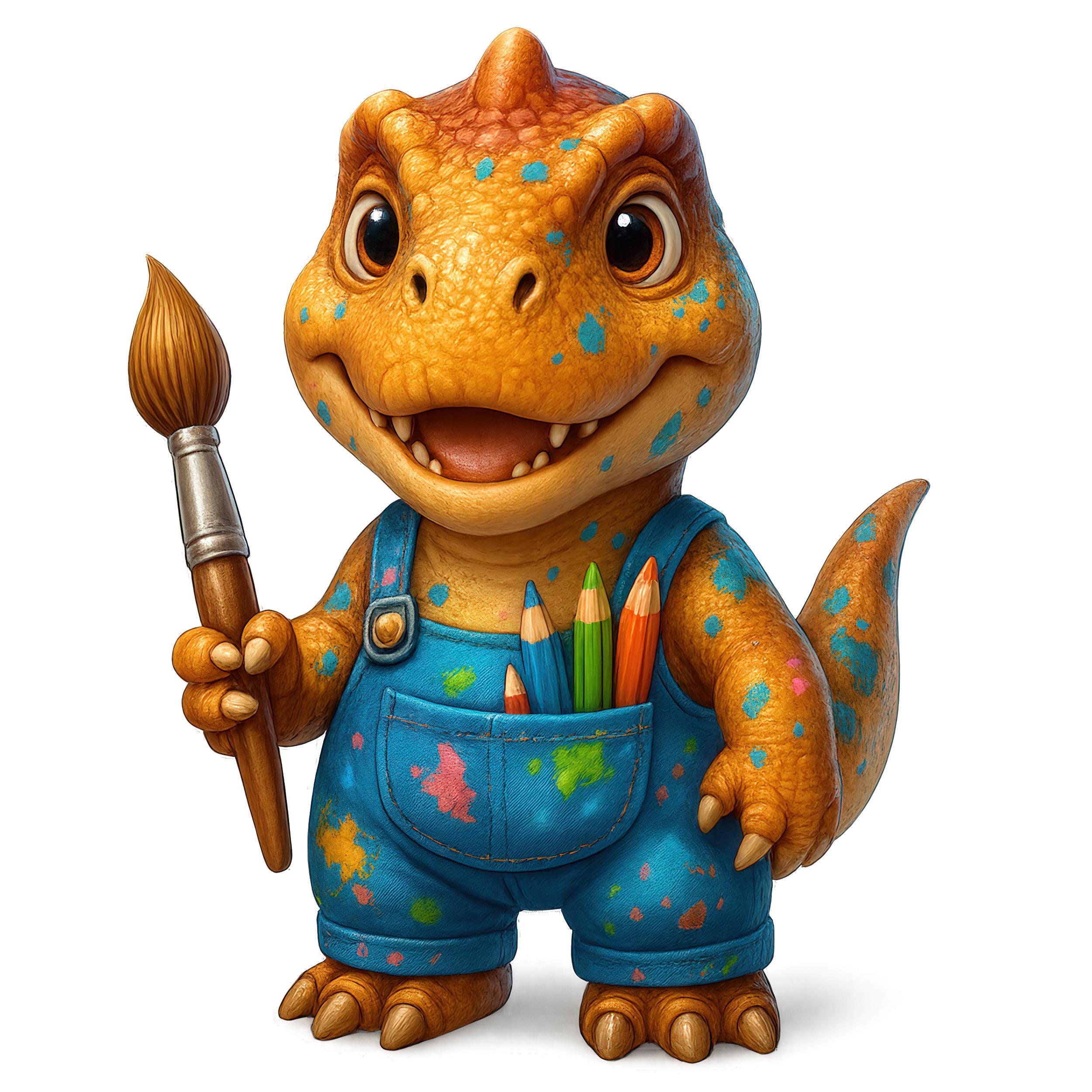 Student Dinosaur Clipart: Back to School PNG (digital Download) Set of ...