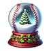 Christmas Baseball Clipart: Festive Holiday Sport Designs (digital ...