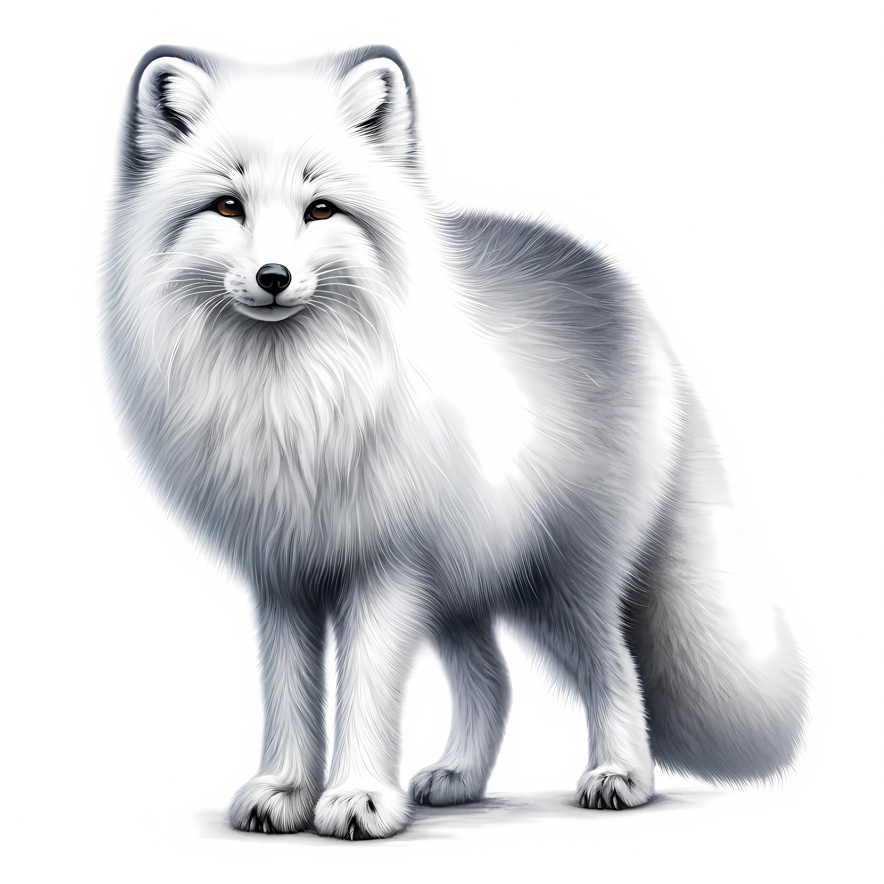 Arctic Fox Clipart Bundle: Winter Wildlife Art (commercial Use ...