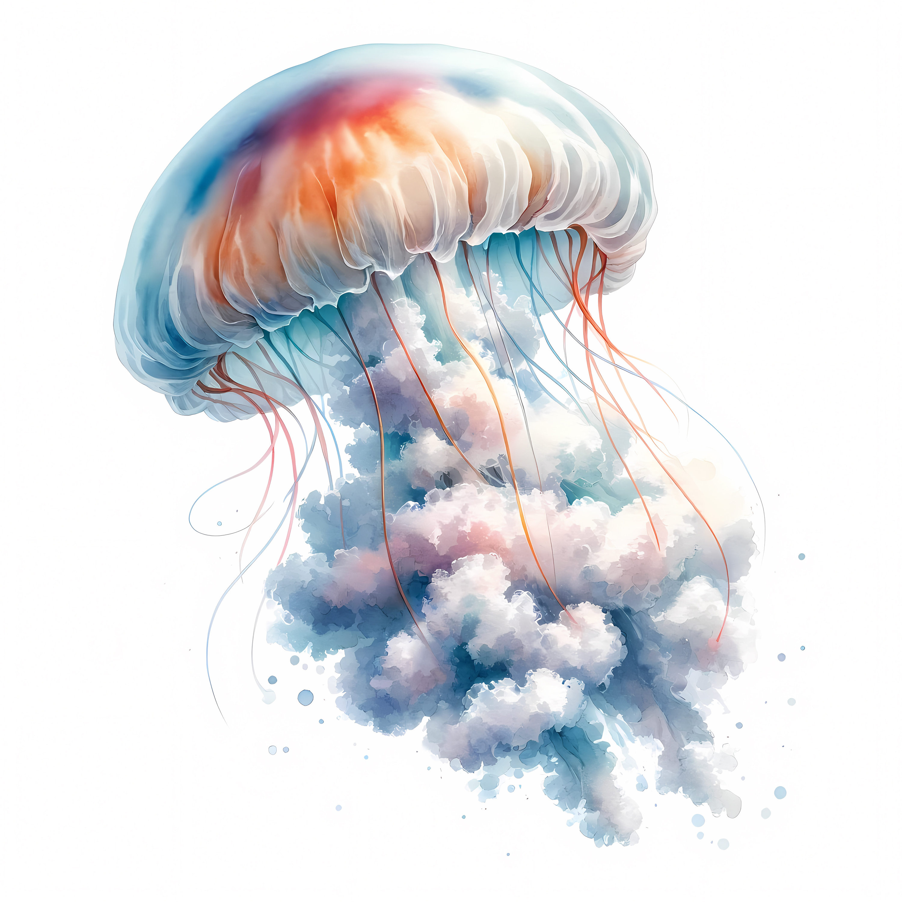 Jellyfish Clipart 11 High-quality Jpgs Colorful Jellyfish Clipart ...