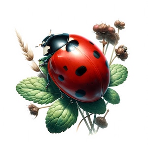 Ladybug Clipart | 11 High-quality Jpgs | Red Beetle Clipart Bundle ...