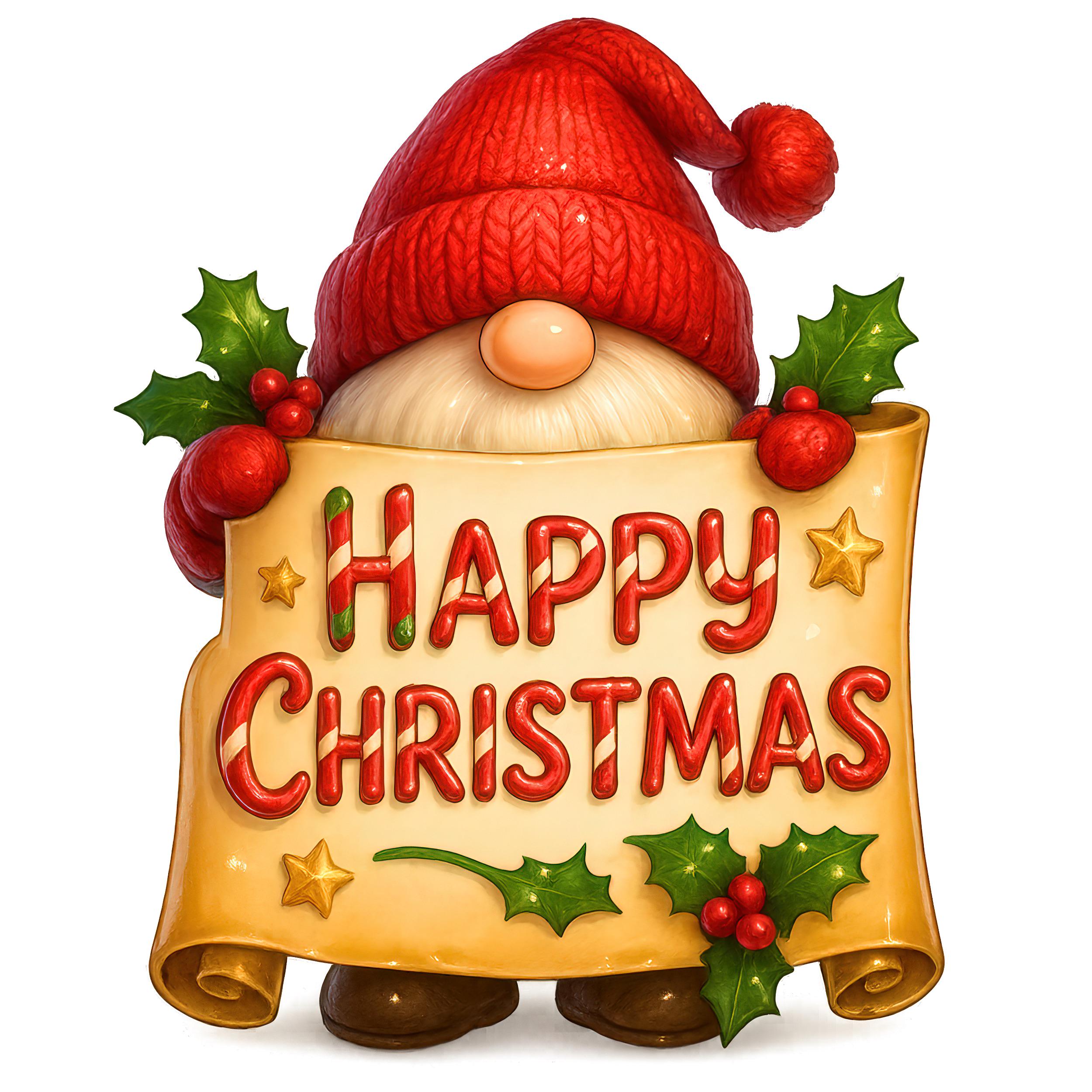 12 Christmas Gnome Clipart Bundle: Holiday PNG Graphics (digital ...