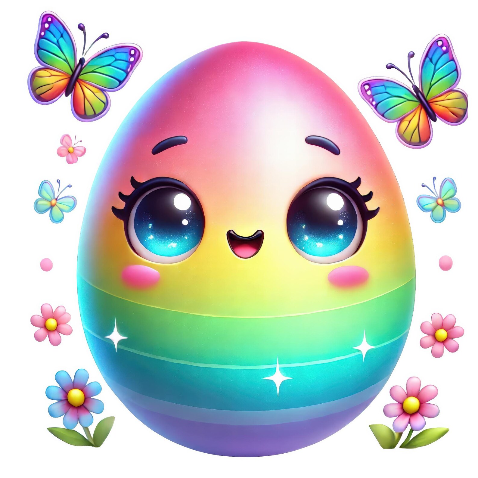 Cute Easter Egg Clipart Bundle | High-quality Designs (digital Download ...