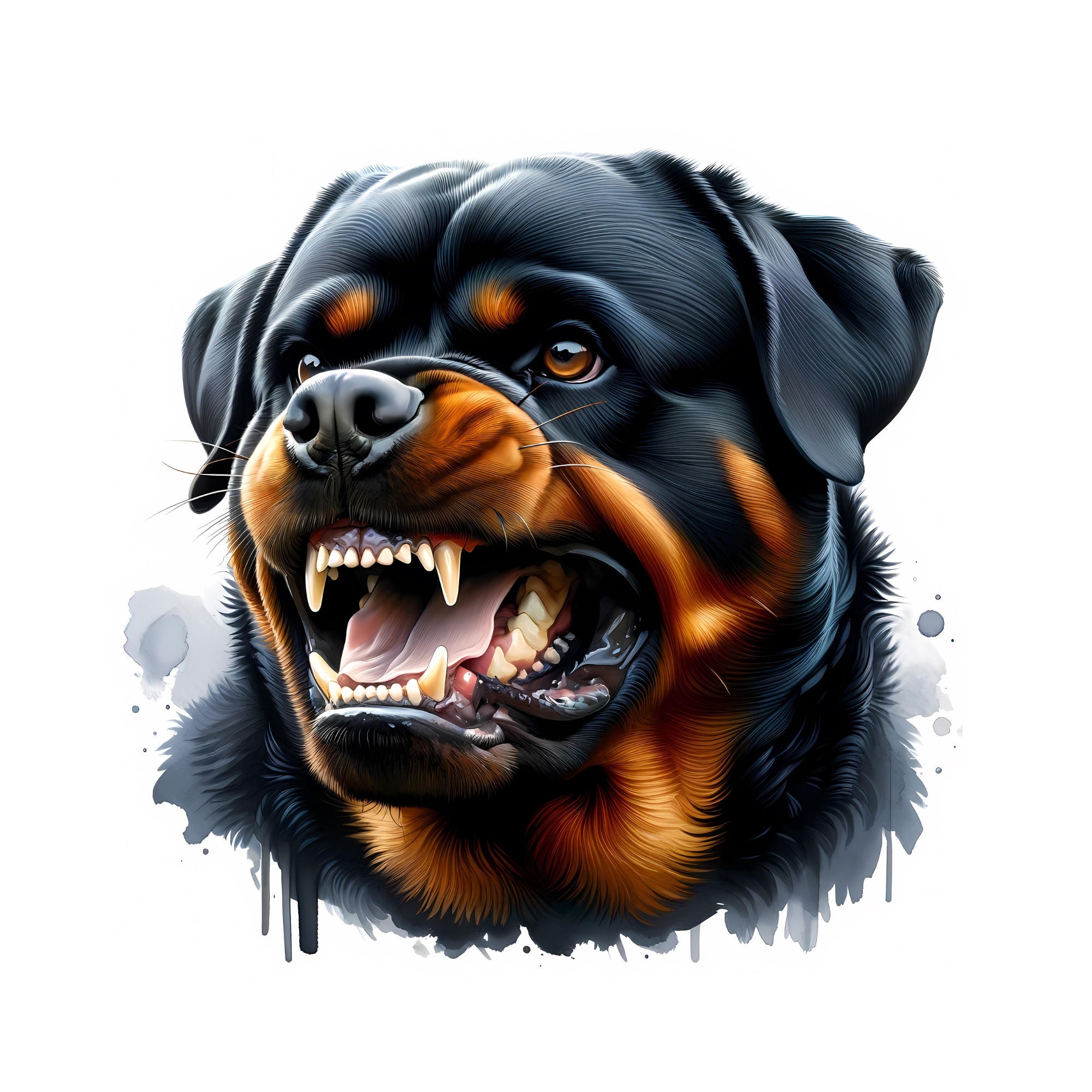 Angry Dog Clipart - 12 High-quality Jpgs - Aggressive Dog Clipart ...