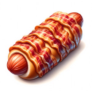 Hot Dog Clipart - 10 High-quality Jpgs - Hotdog Sandwich Clipart Bundle ...