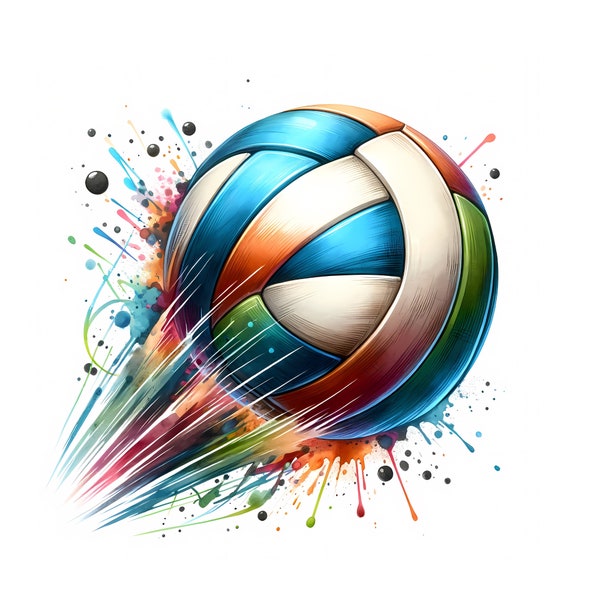 Volleyball Art Etsy