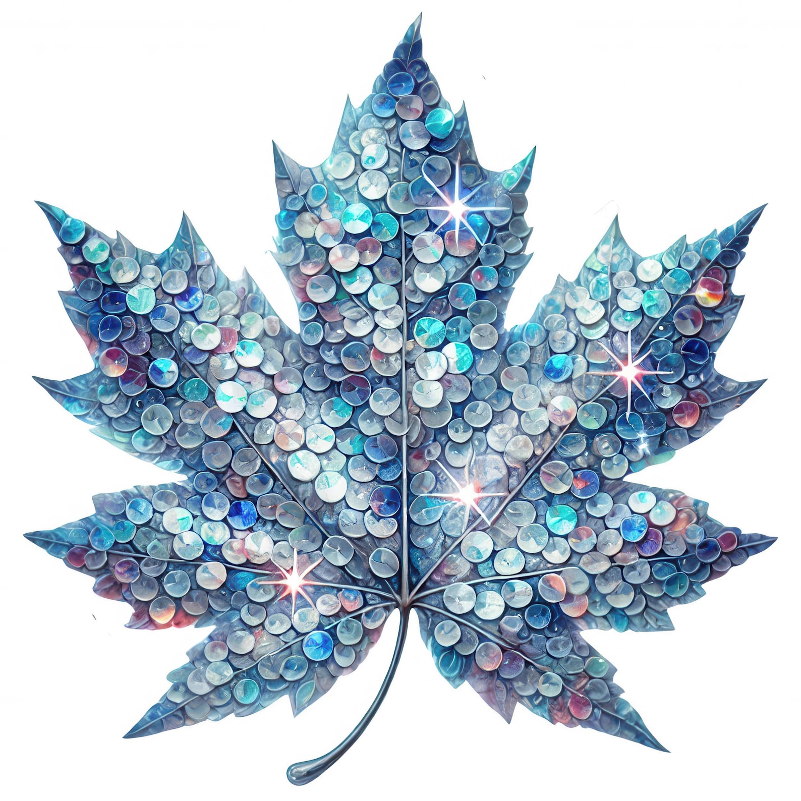 Glitter Maple Leaf Clipart: Autumn Design (digital Download, Commercial ...