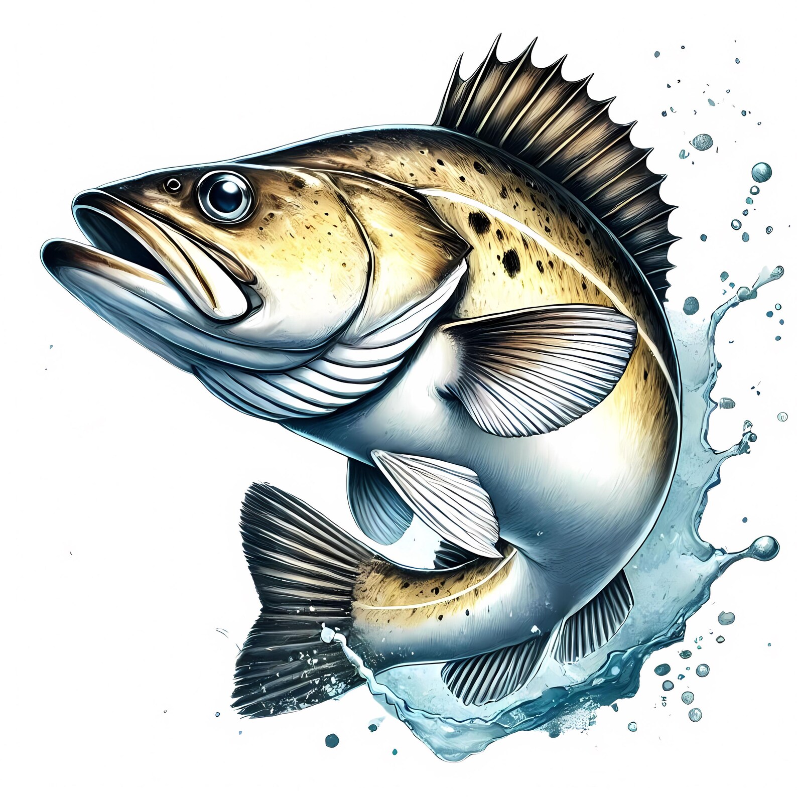 Elegant Cod Fish Clipart Bundle | Marine, Aquatic Art (digital Download ...