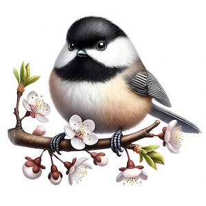 Chickadee Clipart | 11 High-quality Jpgs | Stunning Chickadee Clipart ...