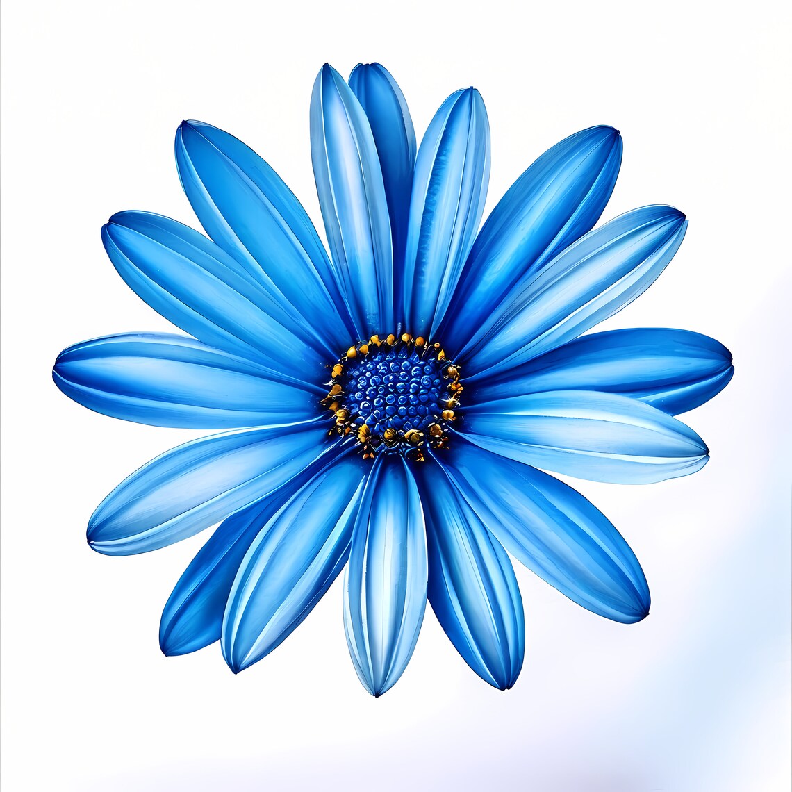 Blue Daisy Clipart | Floral JPG Bundle (digital Download) Set of 10 - Etsy