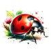 Ladybug Clipart Bundle | Red Beetle Digital Prints, Set of 11 Jpgs - Etsy