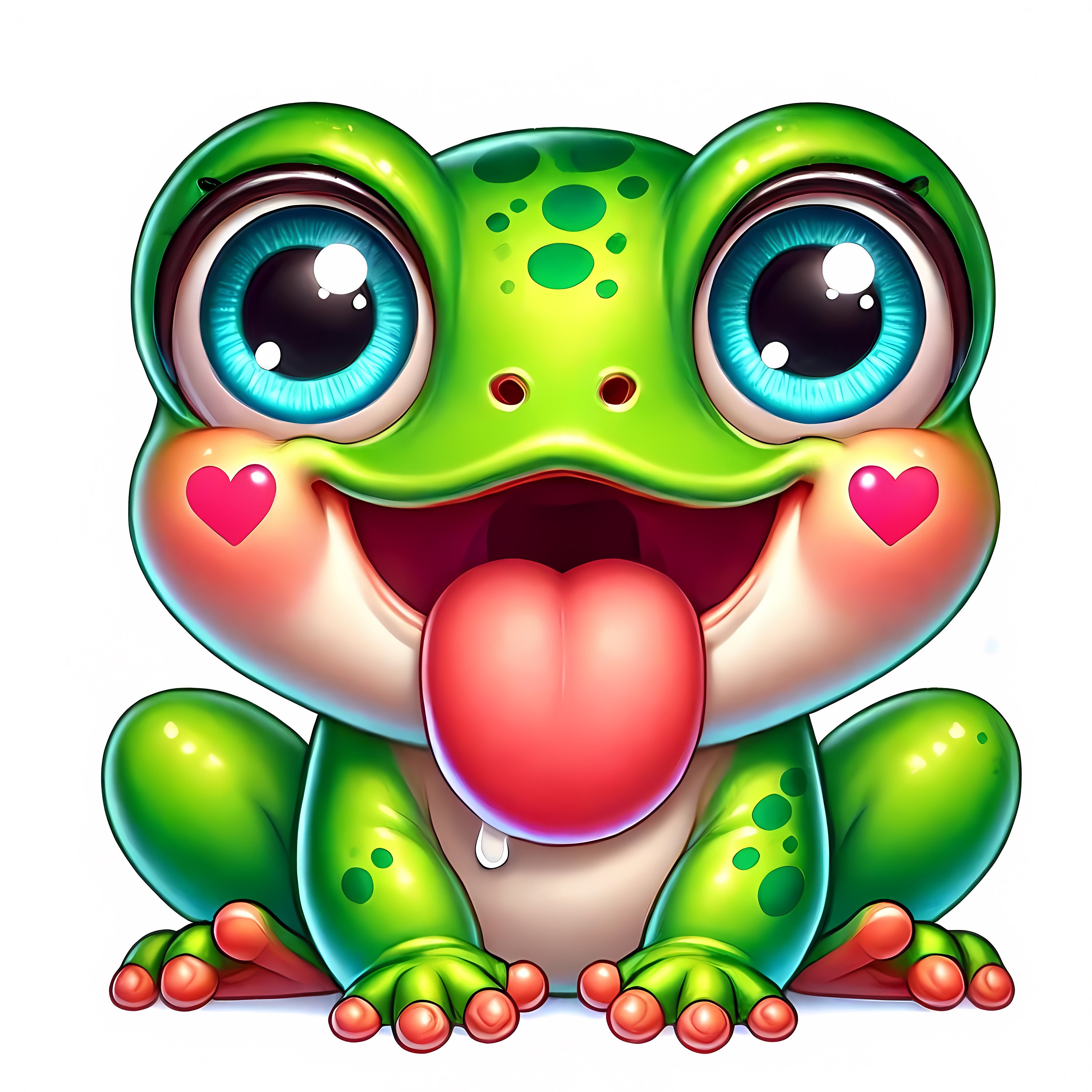 Cute Frog Clipart Bundle | High-quality Nursery Art (commercial Use ...