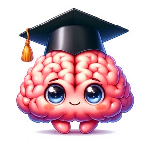 Cute Brain Clipart | 12 High-quality Jpgs | Adorable Cute Brain Clipart ...